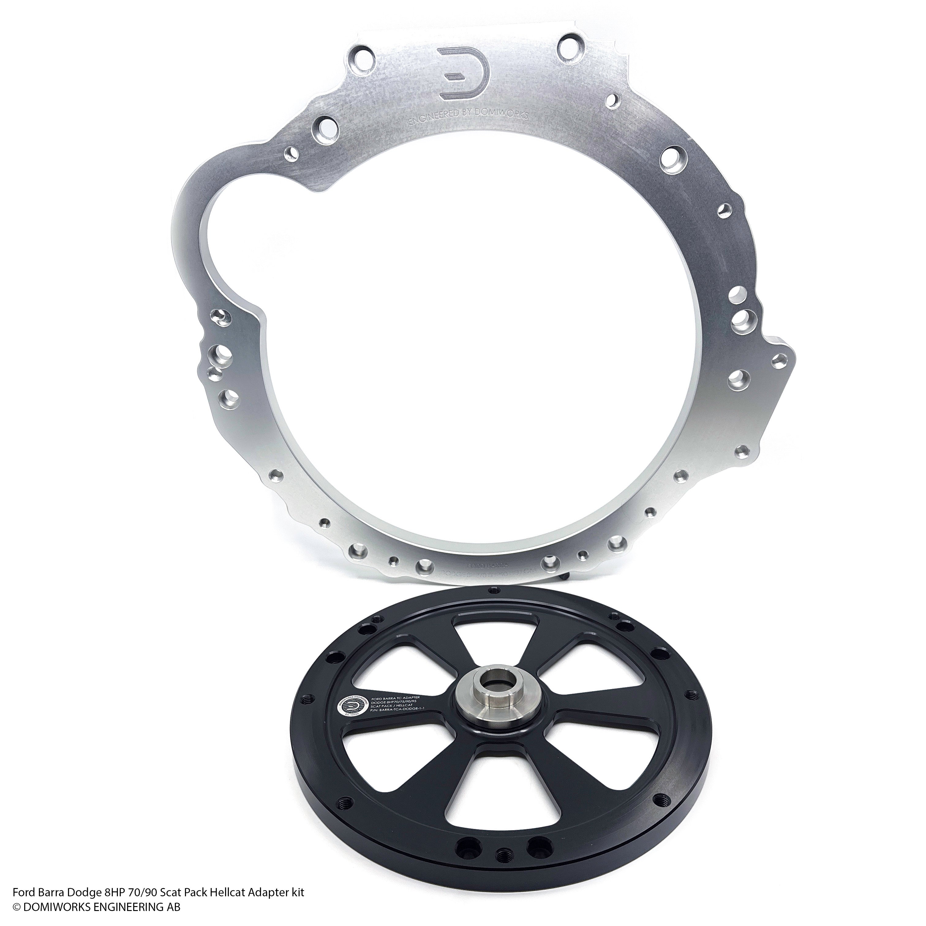 Ford Barra to Dodge 8HP 70/75/90/95 Scat Pack Hellcat Adapter Kit ...