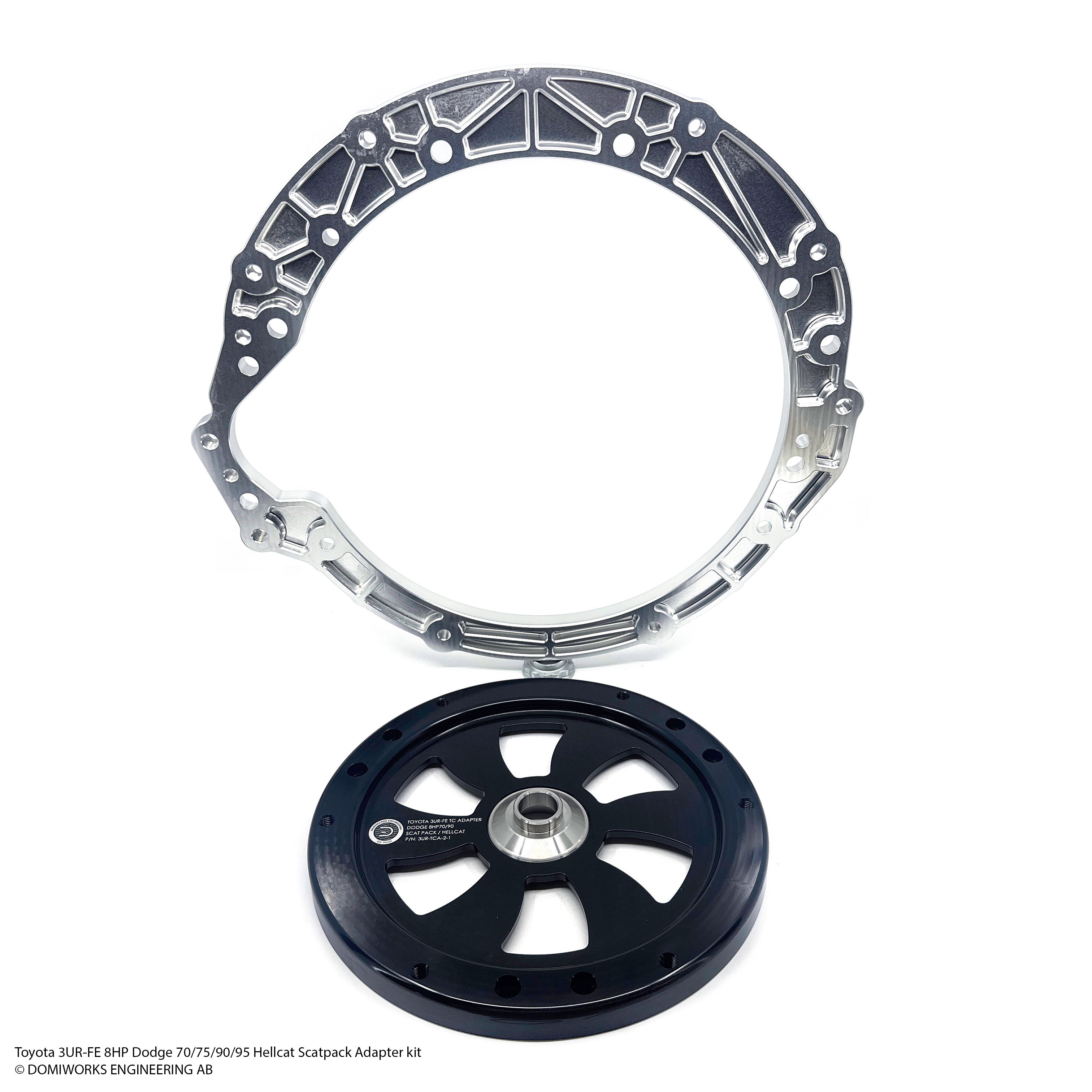 Toyota 3UR-FE to Dodge 8HP 70/75/90/95 Scat Pack Hellcat Adapter Kit ...