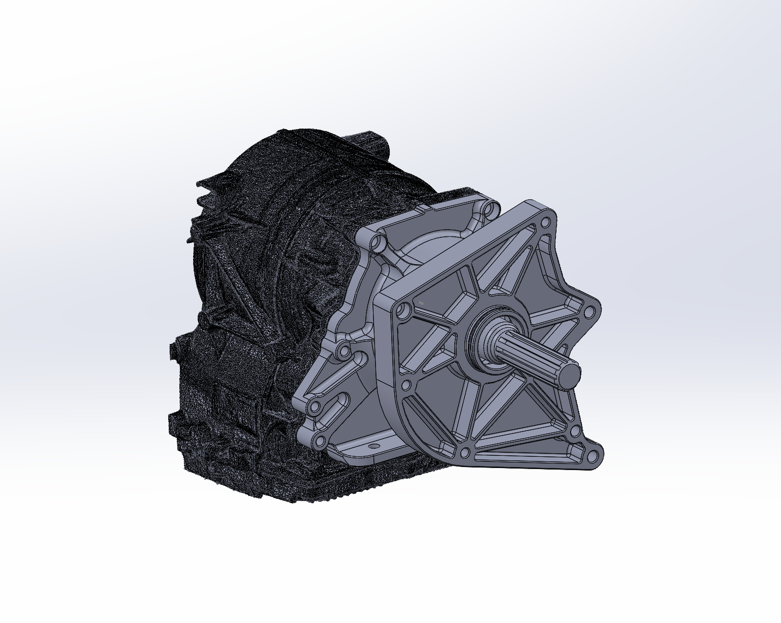 Land Rover LT230 Transfer Case Adapter Kit to BMW 8HP – DomiWorks ...